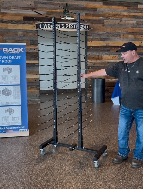 Adjustable 6-Way Mobile Blacked Out Drying Rack – Fast Rack Equipment, LLC